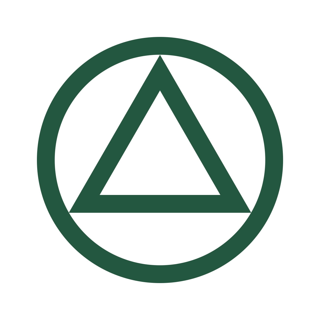 AA Alcoholics Anonymous Symbol Sticker Decal Die Cut - Self Adhesive ...