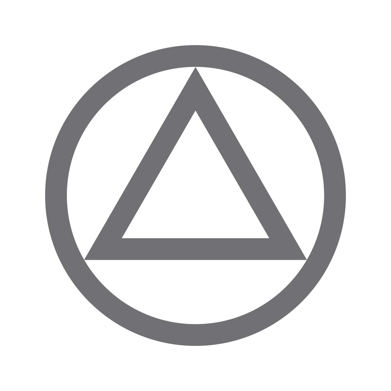 AA Alcoholics Anonymous Symbol Sticker Decal Die Cut - Self Adhesive ...