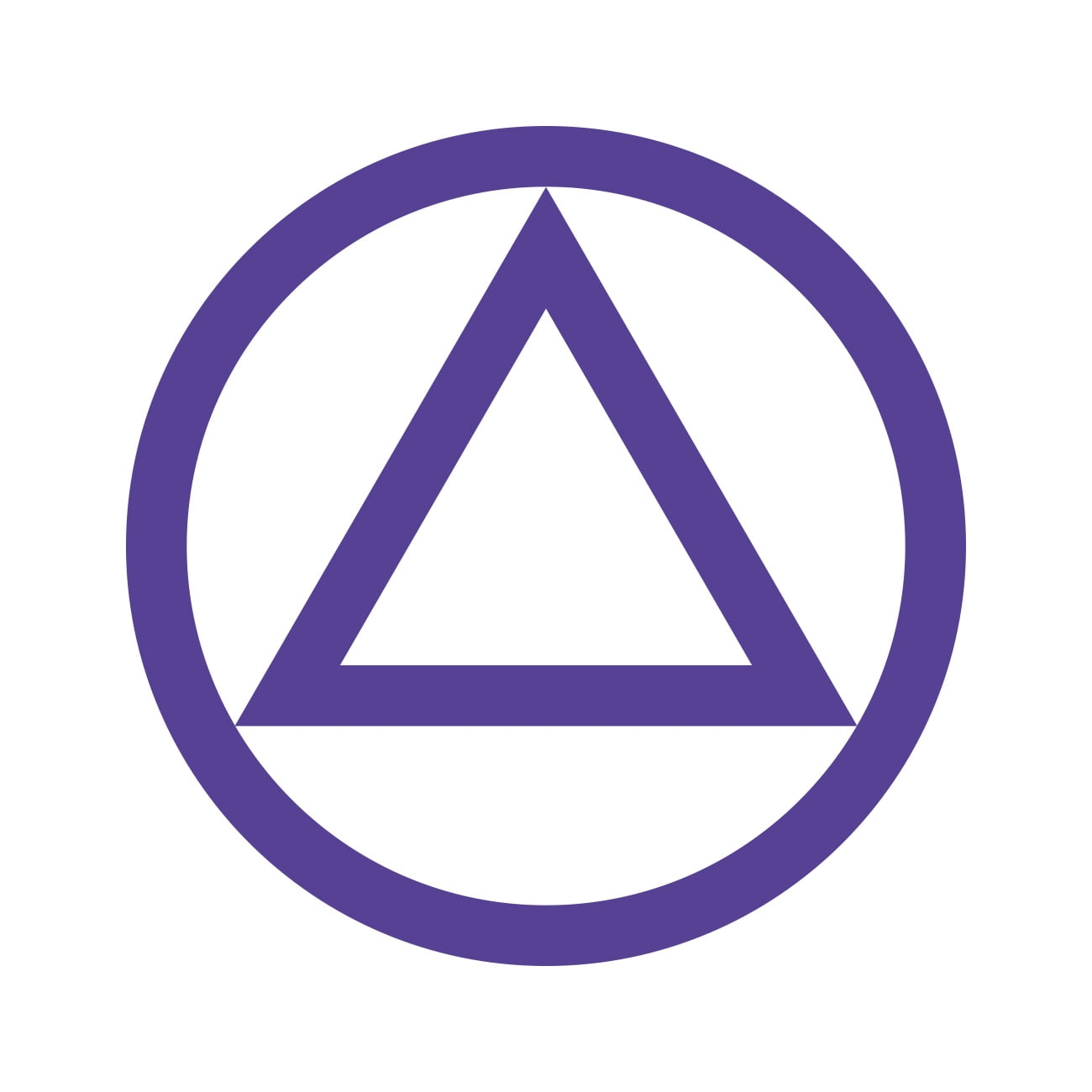 AA Alcoholics Anonymous Symbol Sticker Decal Die Cut - Self Adhesive ...