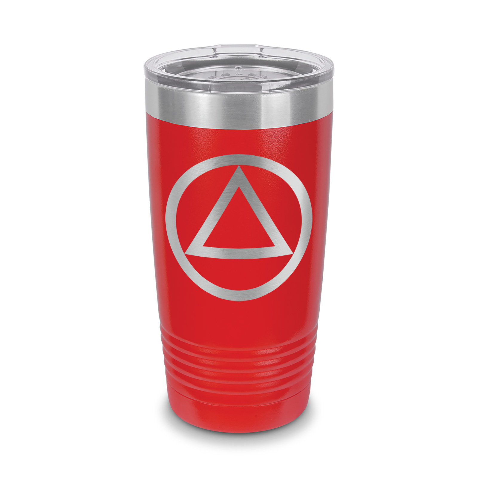 AA Alcoholics Anonymous Symbol Tumbler 20 oz - Laser Engraved w/ Clear ...