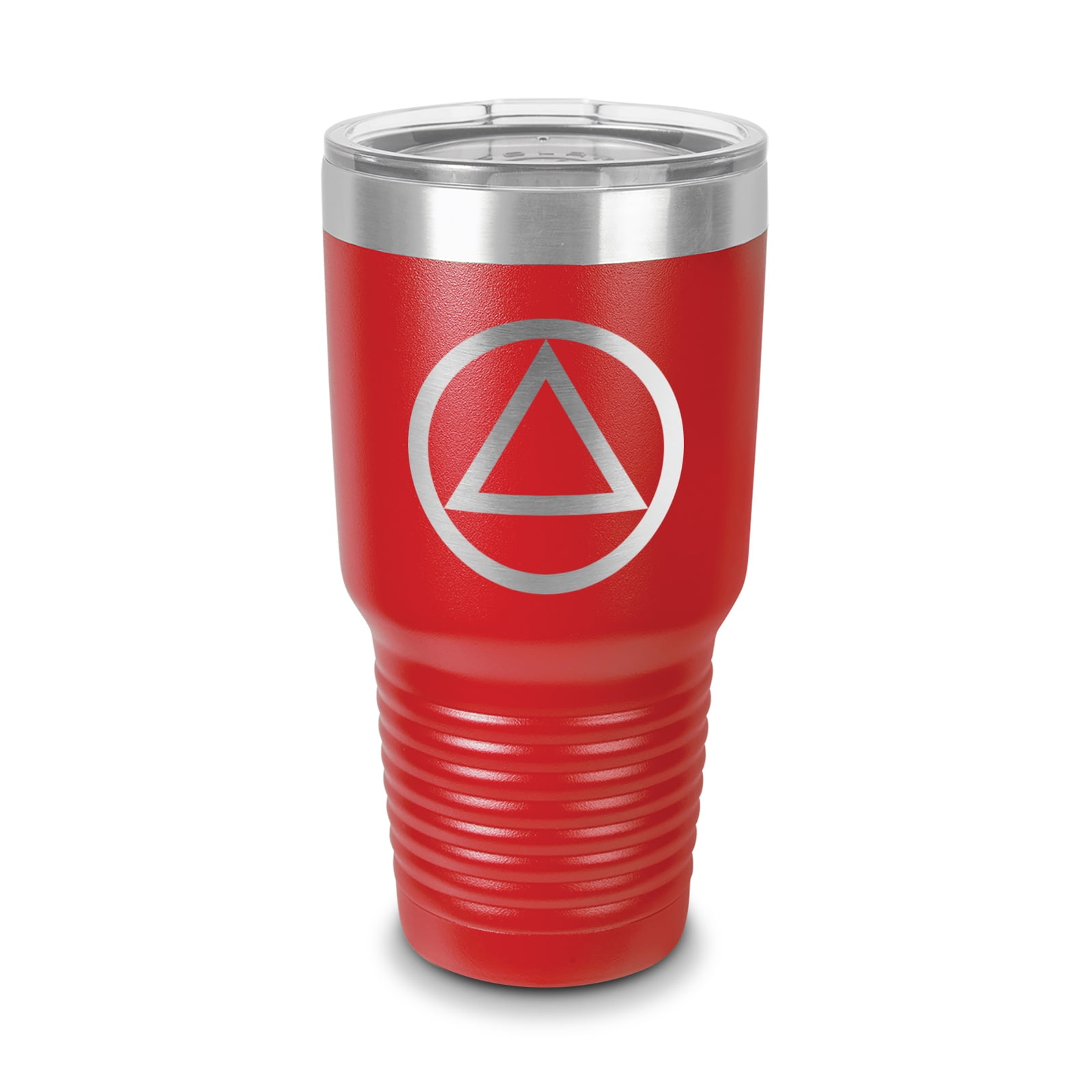 AA Alcoholics Anonymous Symbol Tumbler 30 oz - Laser Engraved w/ Clear ...