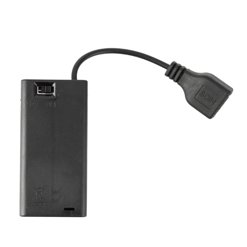 AA Battery Holder USB Female Socket 2/3/4/6/8 Slots AA Battery Case Box ...