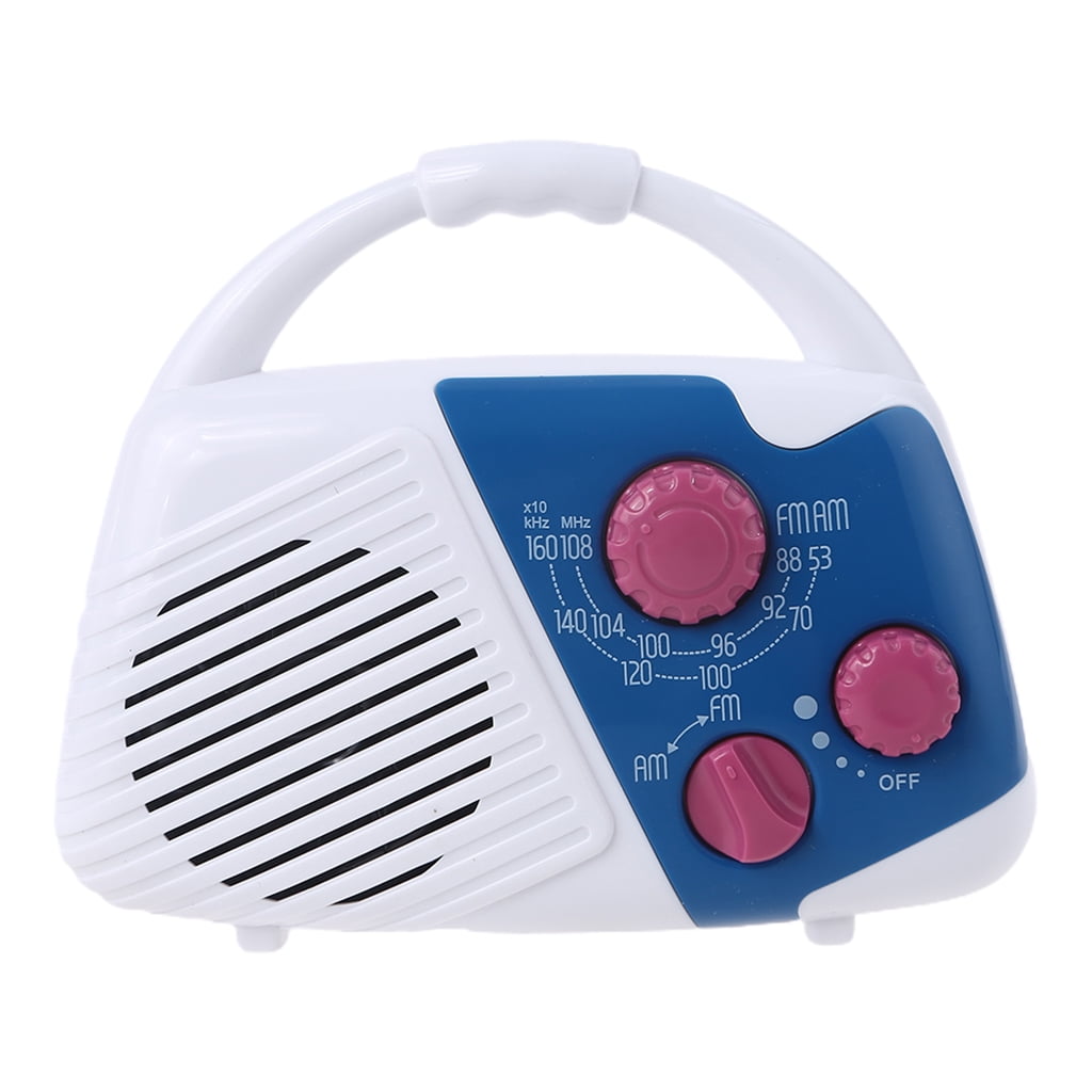AA Battery Powered Adjustable Volume Shower AM FM Radio Waterproof ...