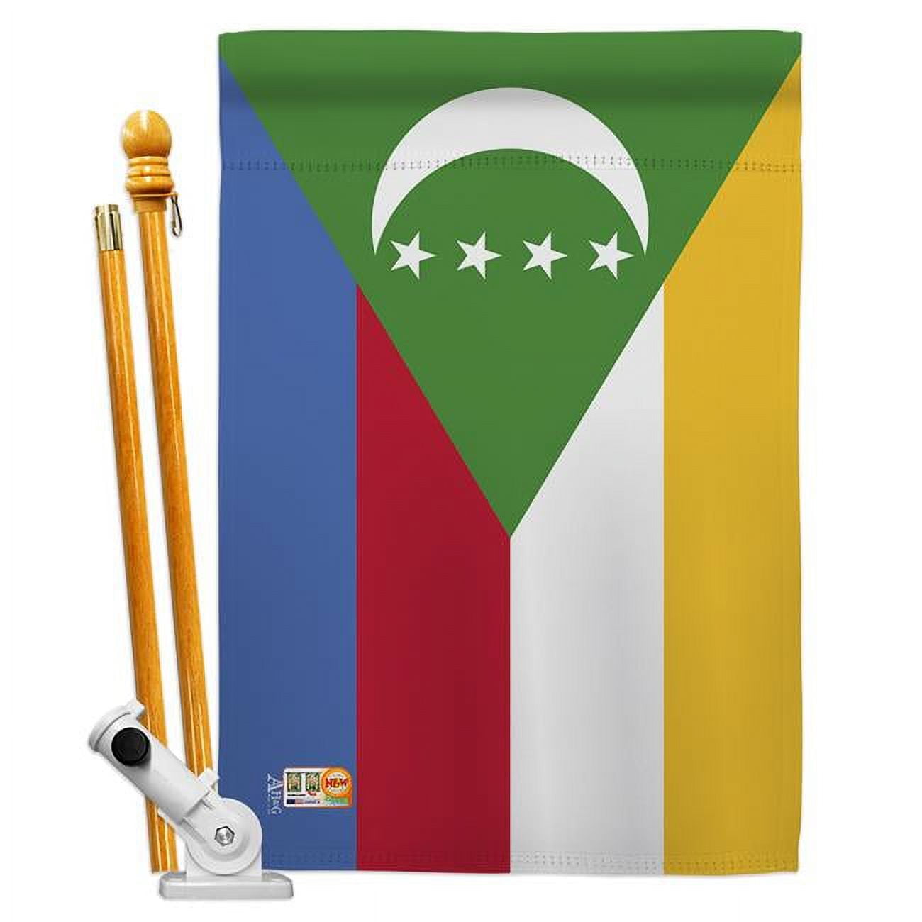 AA-CY-HS-140056-IP-BO-D-US18-AG 28 x 40 in. Comoros Flags of the World ...