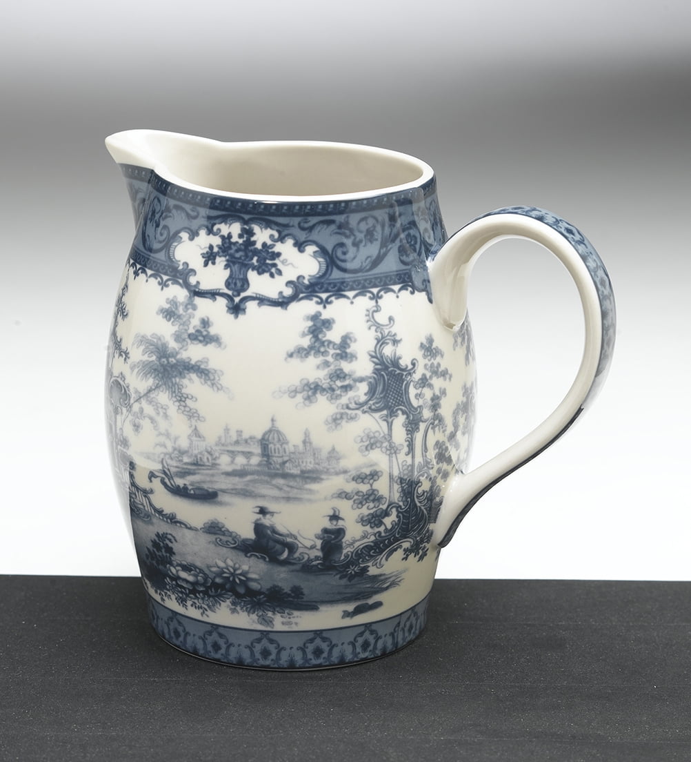 AA Importing AAI Small Porcelain Pitcher, Blue and Cream - Walmart.com