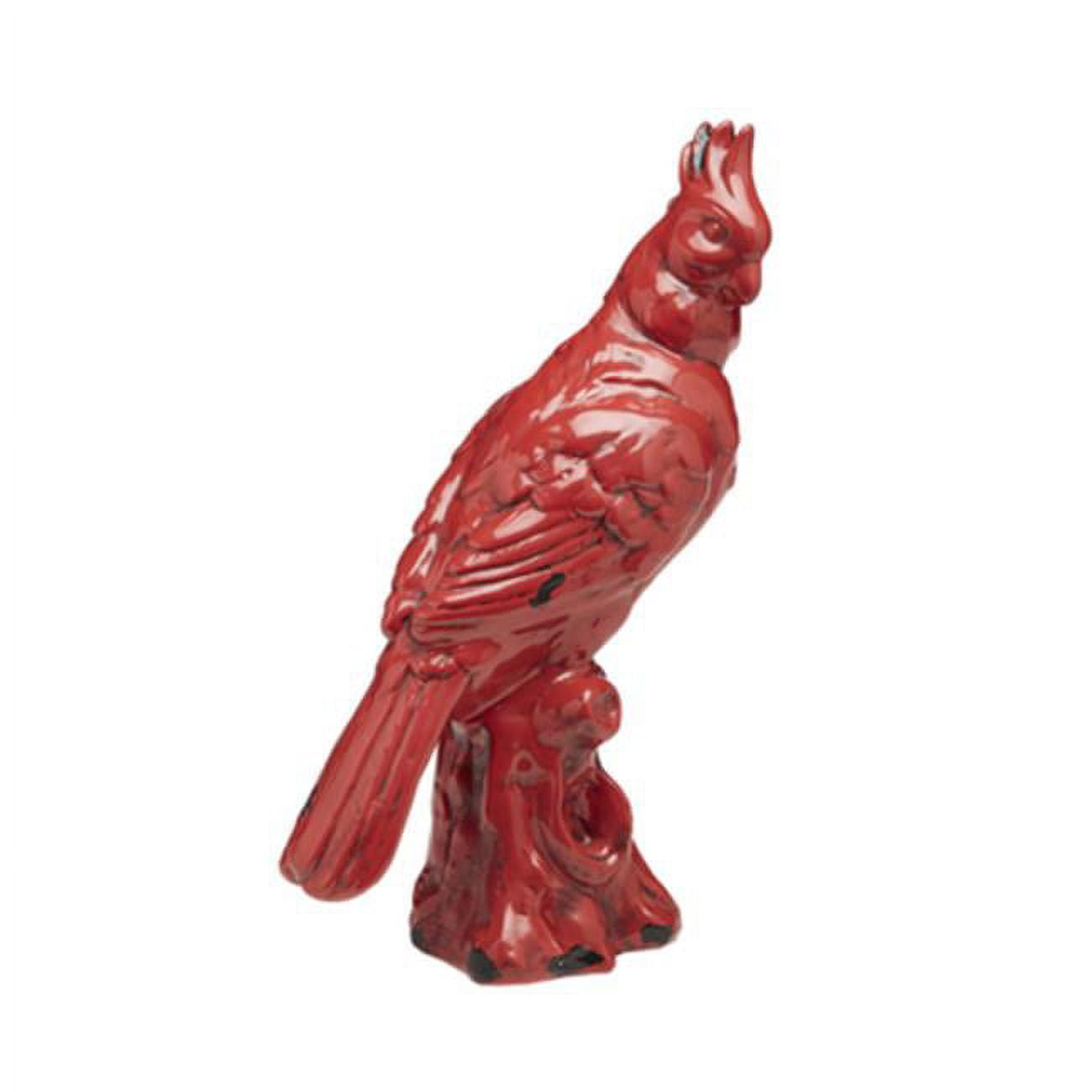 AA Importing Cockatoo Ceramic Statue, Distressed Red Finish - Walmart.com