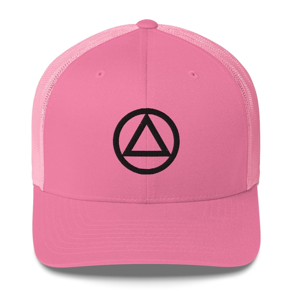 AA NA lg Black Circle Triangle 12-step Clean Sober Logo Sobriety ...