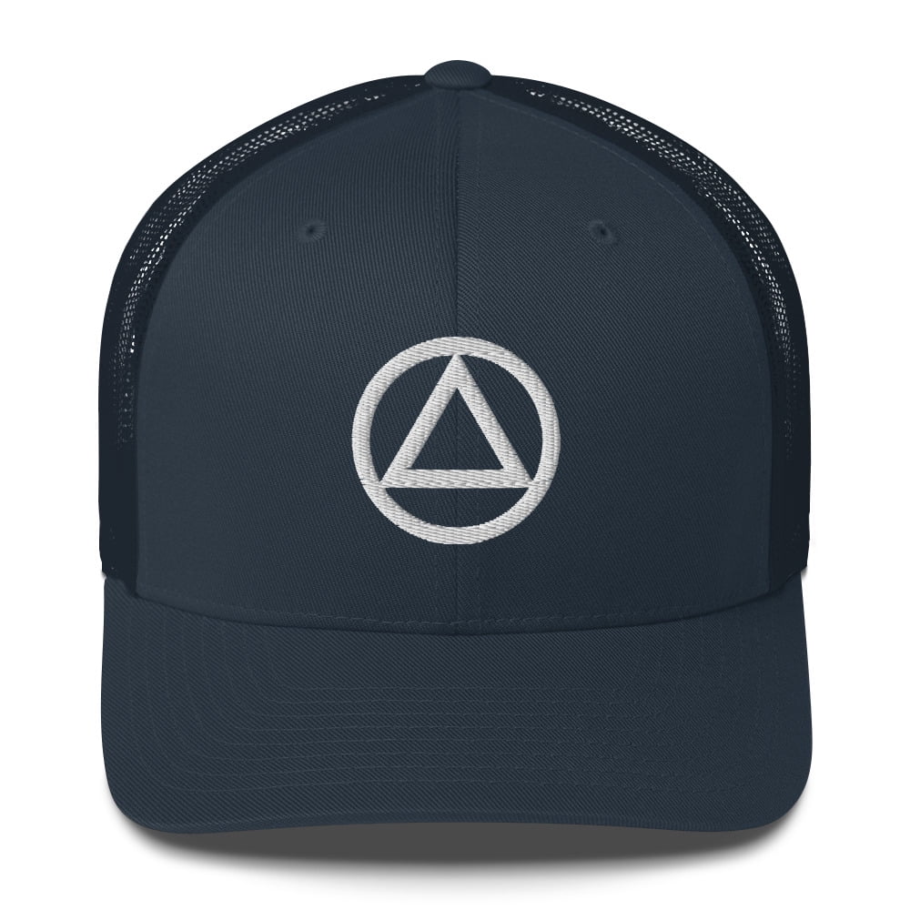 AA NA lg Circle Triangle White Logo Clean Sober 12-step Recovery ...