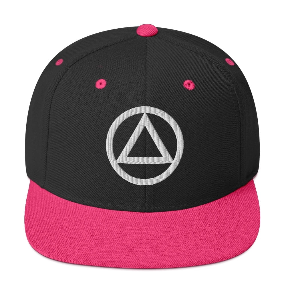AA NA lg Circle Triangle White Logo Clean Sober 12-step Recovery ...