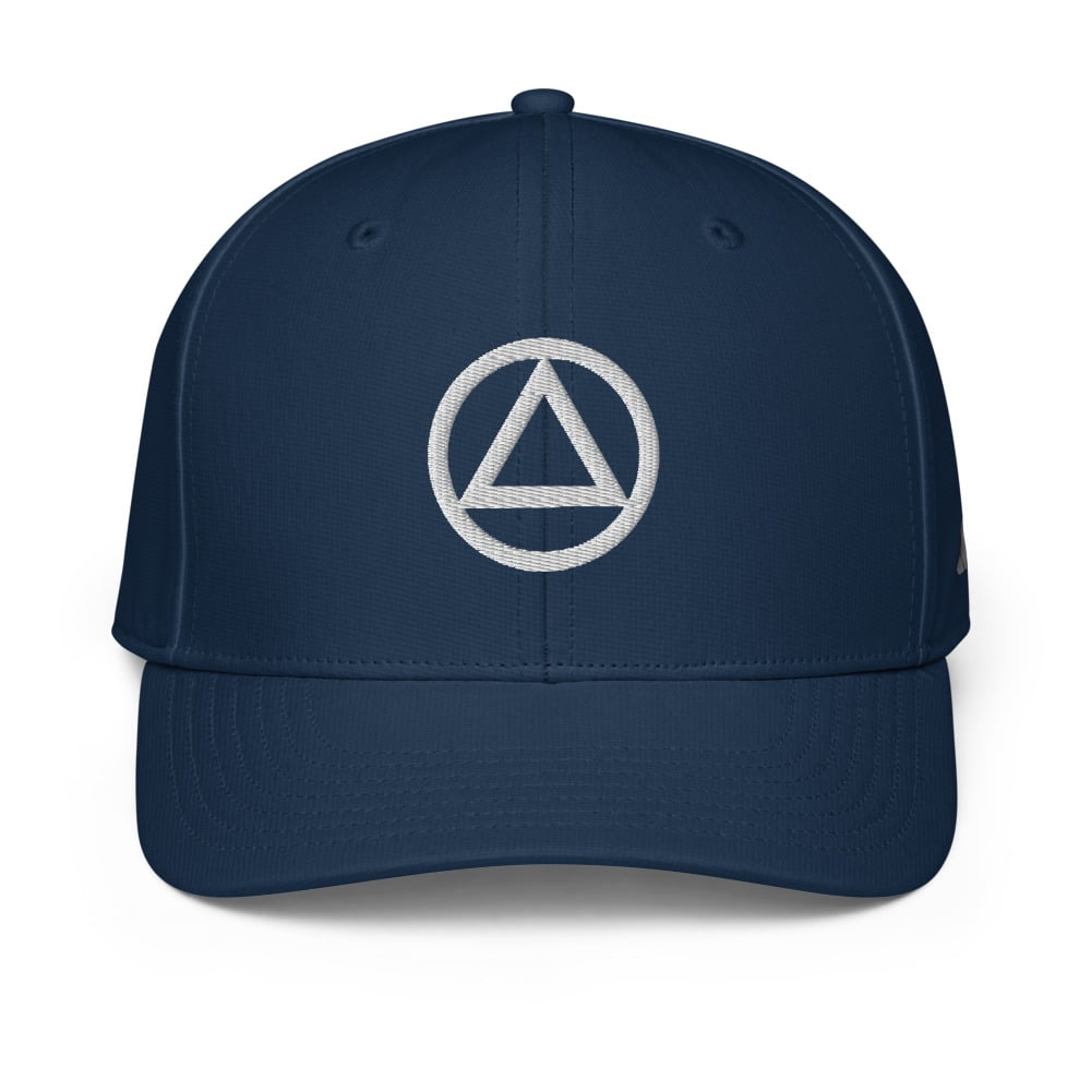 AA NA lg White Circle Triangle 12-step Clean Sober Logo Sobriety ...