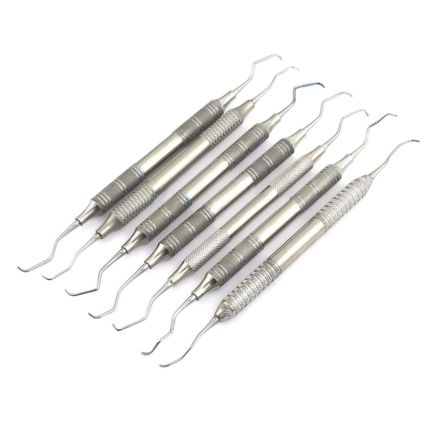 AA PRO Gracey Curette Set of 7 PERIODONTAL CURETTES Hollow Handle A+ ...