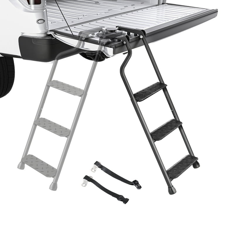 Foldable Pickup Truck Tailgate Ladder Rung Retractable, 60% OFF