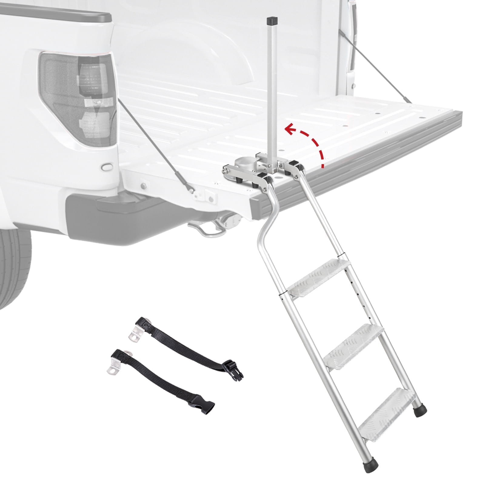 AA Products Aluminum Omni-Directional Tailgate Ladder Rack with Wide ...