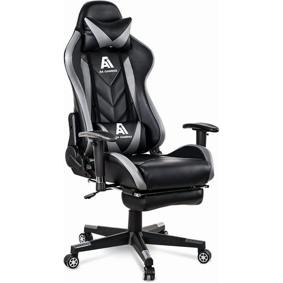 AA Products Gaming Chair High Back Ergonomic Computer Racing Adjustable ...