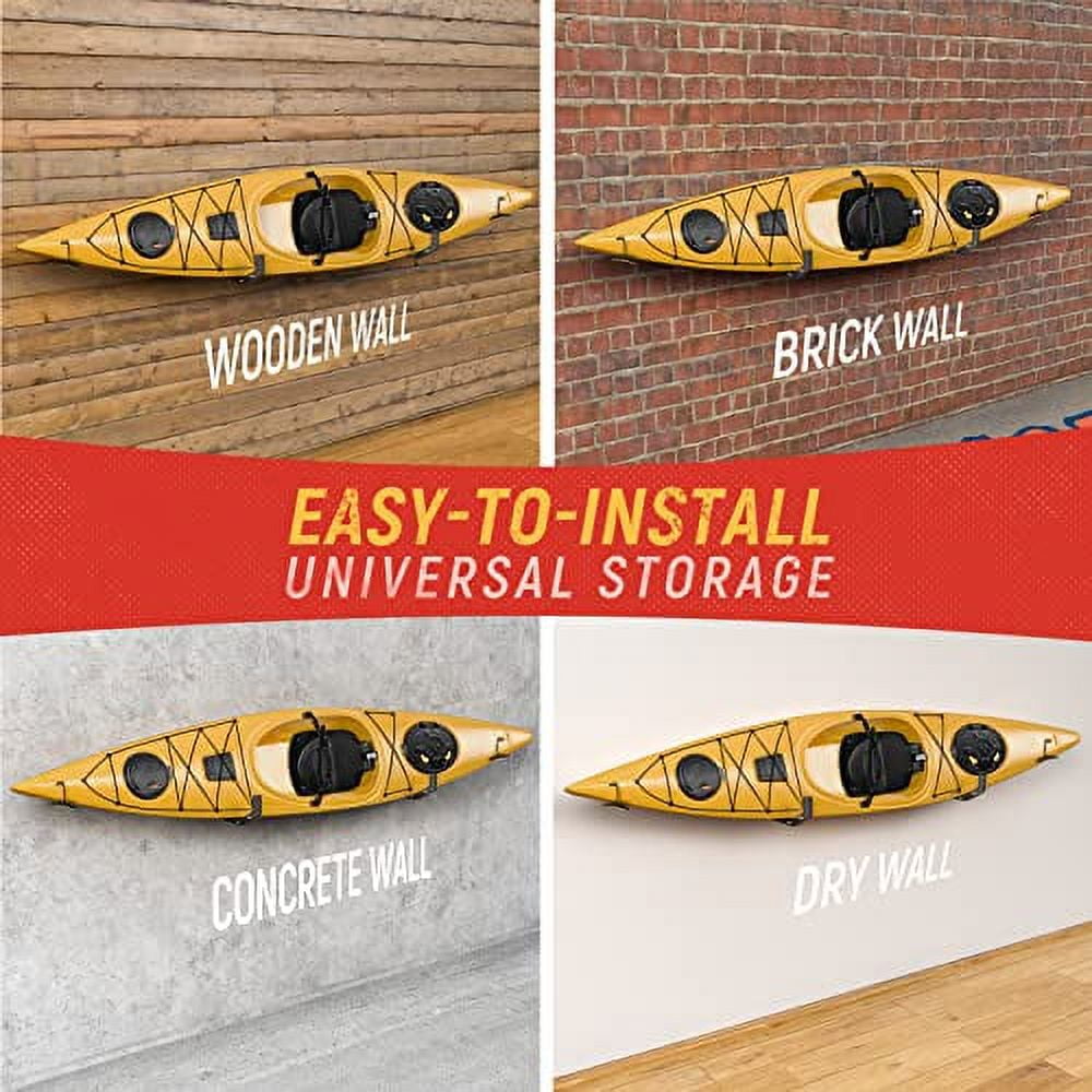 AA Products Inc. Kayak Wall Mount Storage Rack Storage Hanger Foldable ...