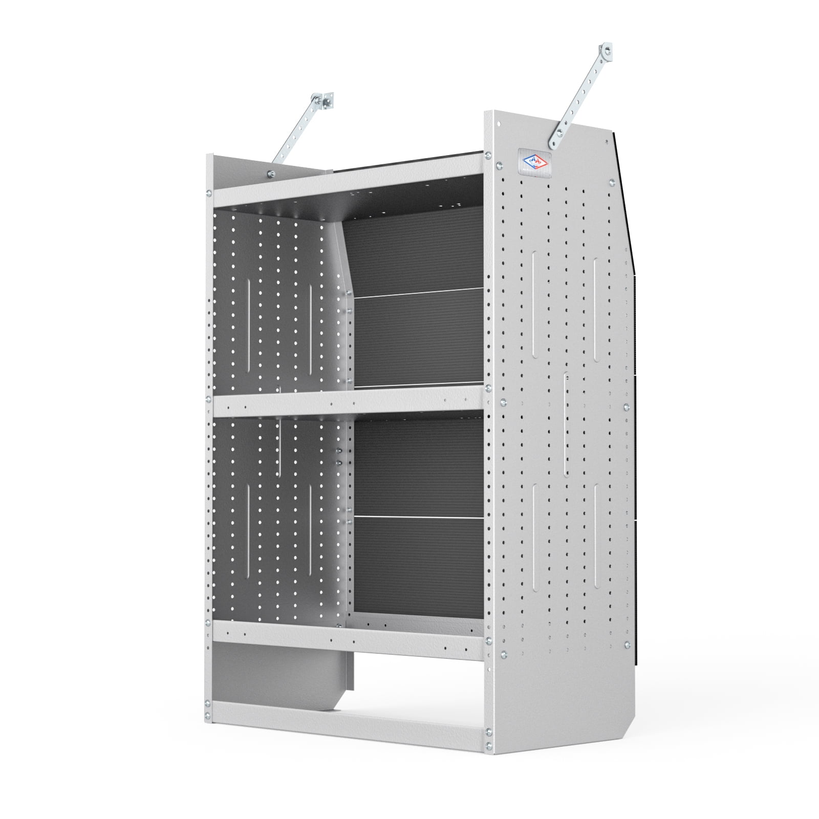 AA Products Model SH-4603-T3 Steel Low/Mid/High Roof Van Shelving Storage System Fits Transit ...