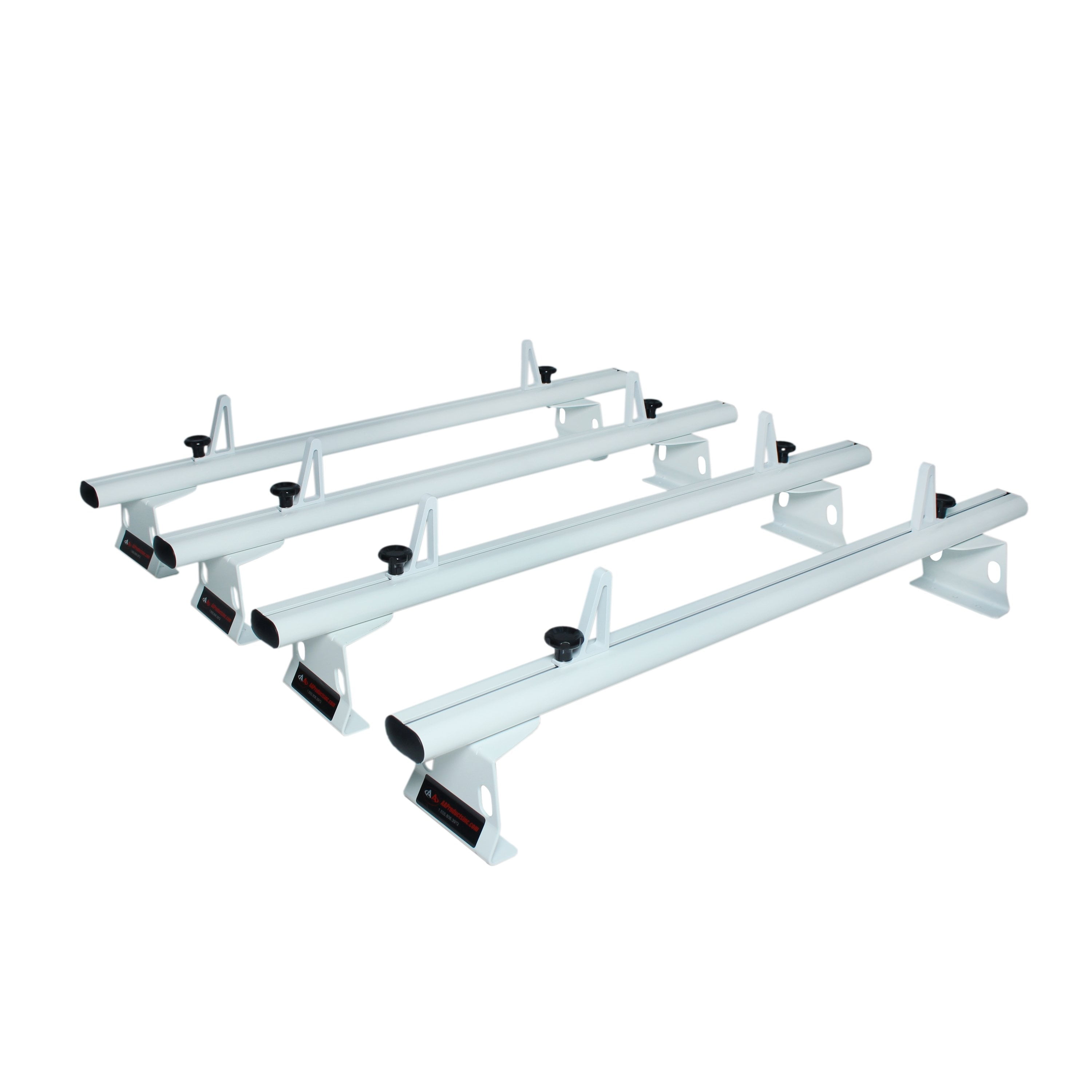 AA-Racks Model AX302-PR Aluminum 4 Bar (72") Van Roof Rack System With ...