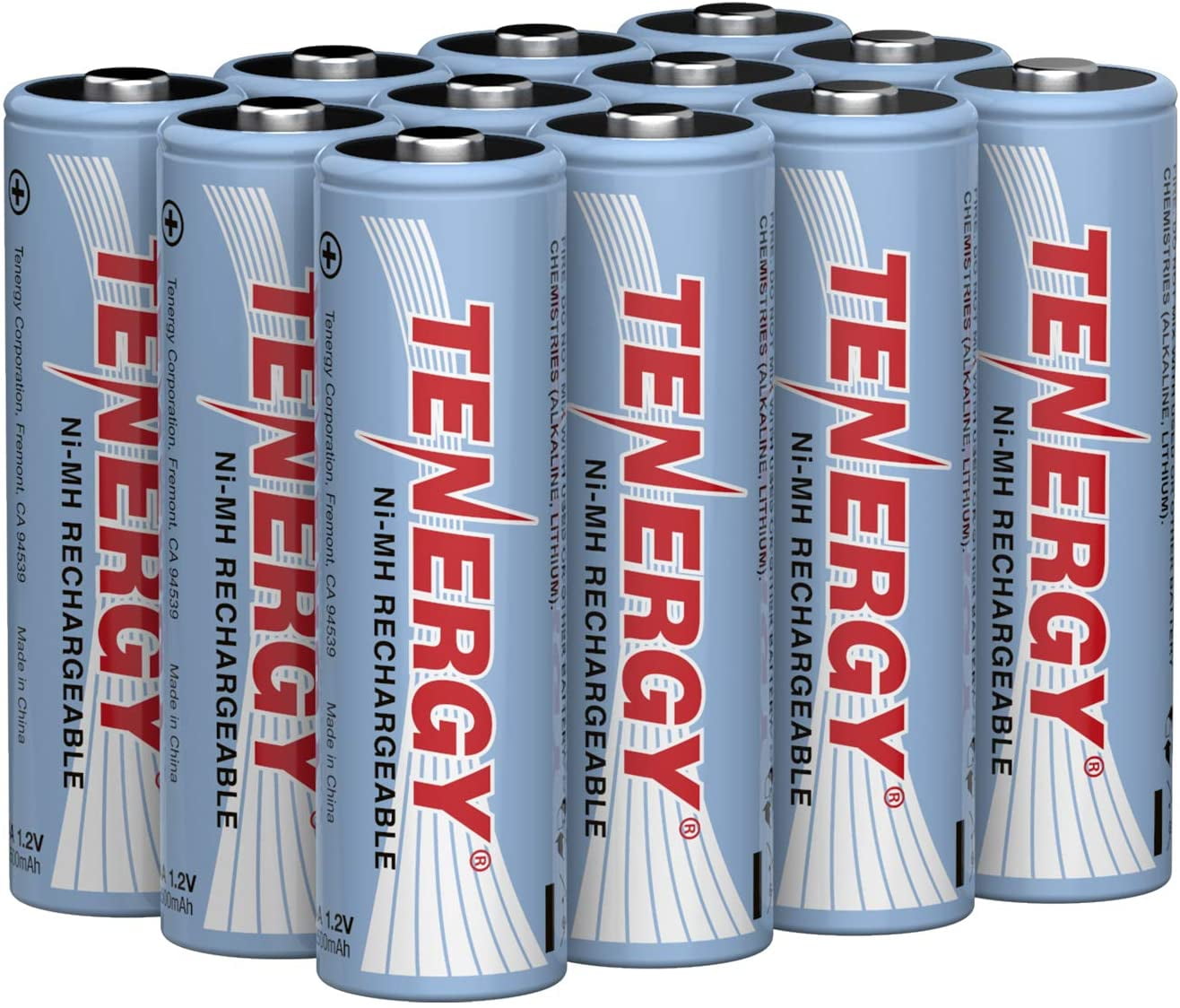 AA Rechargeable , High Capacity 2500mAh NiMH AA , 1.2V Double A ...