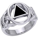 AA Recovery 925 Sterling Silver Ring Jewelry Sobriety Alcoholics ...