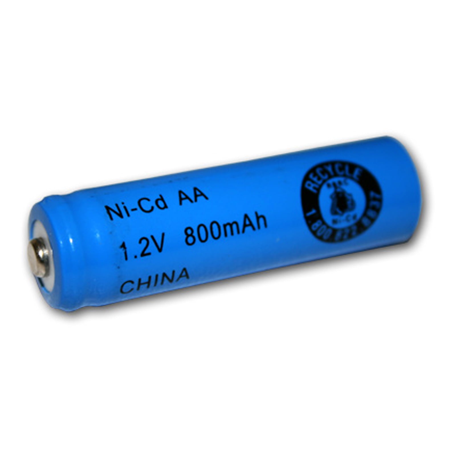 AA Size Rechargeable Battery 800mAh NiCd 1.2V Button Top Cell - Walmart.com