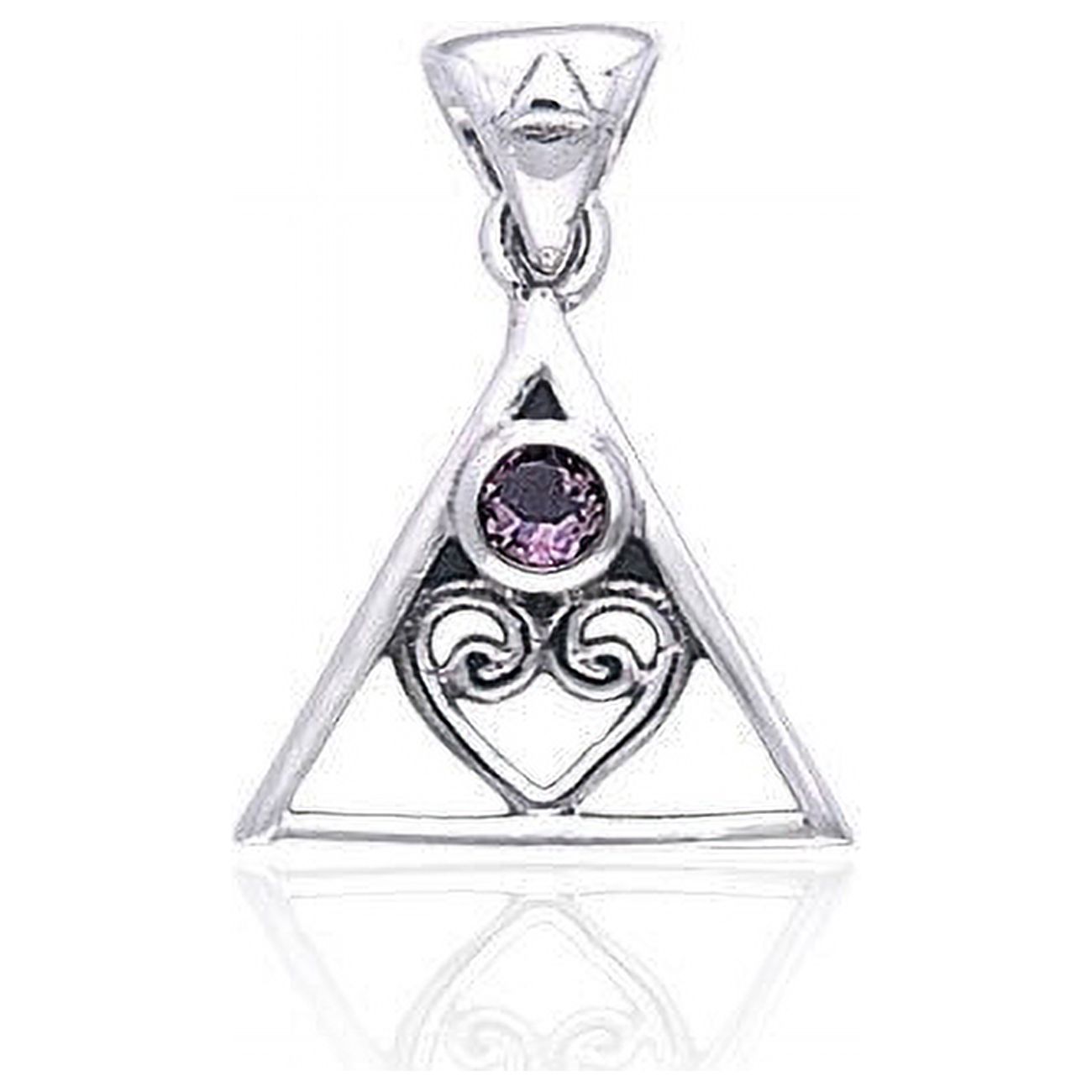AA Symbol Heart Recovery Triangle .925 Sterling Silver Pendant by Peter ...