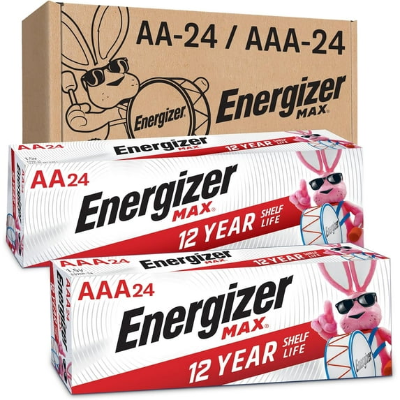 AA and AAA Batteries, 48 Count, Combo Pack Contains 24 Max Double A and ...