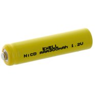 Exell Button 80mAh Rechargable 1.2V NiMH Flat Top Battery - Walmart.com