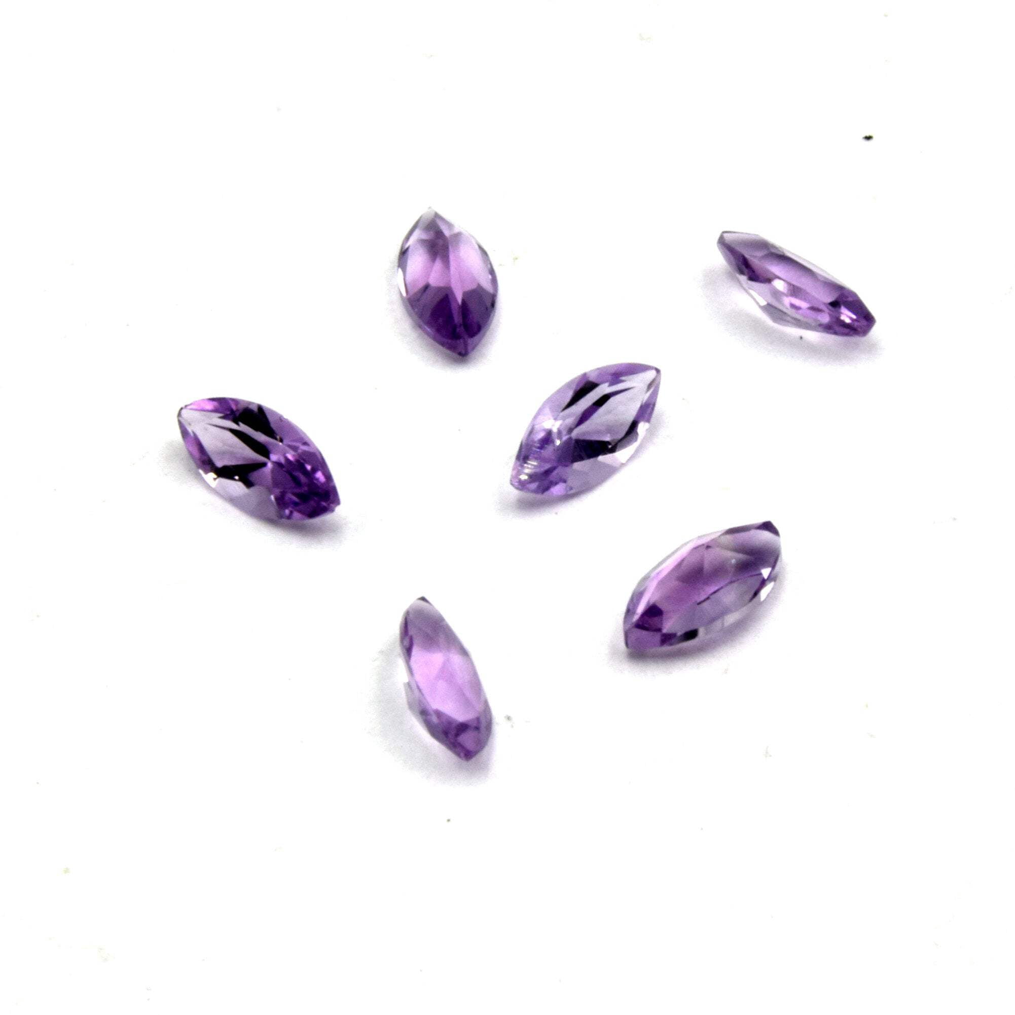 AAA Amethyst Cut Stone | Pack of 6pcs | Marquise, Princess Cut ...