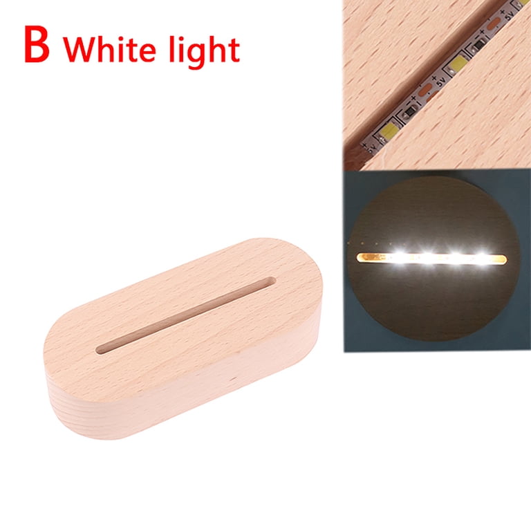 Wood Light Base Led Battery Operated LUMABASE 100 Light Battery