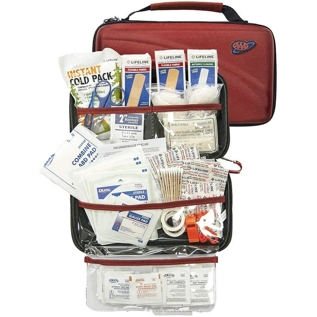 AAA First Aid Road Trip Kit - 121 Piece - Walmart.com