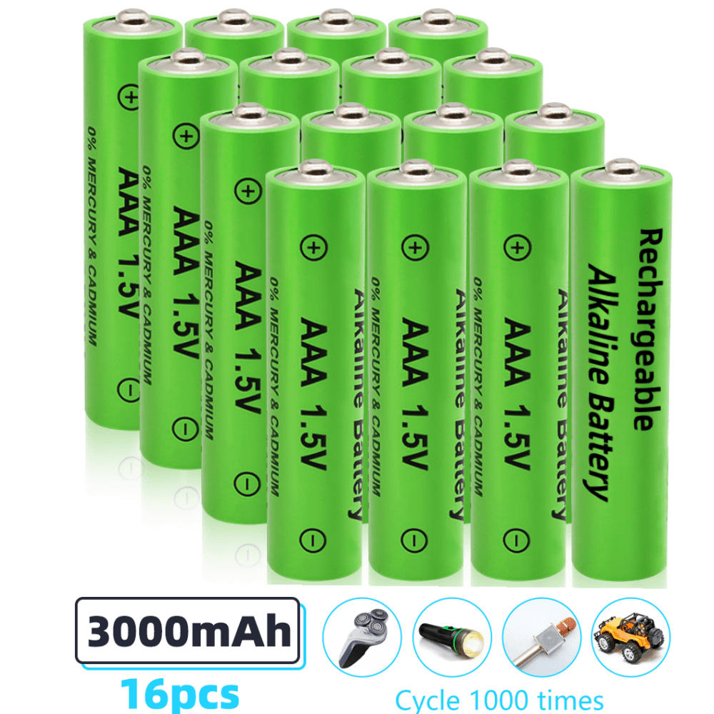 AAA Rechargeable Batteries 16 Pack,DFITO High Capacity Rechargeable AAA ...