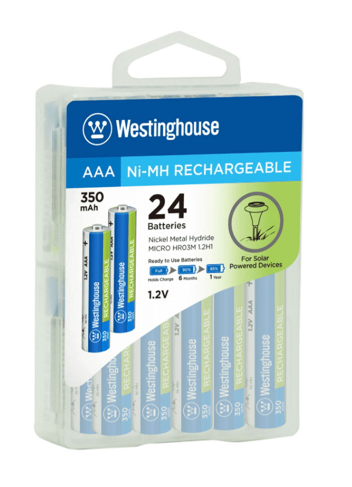 AAA Rechargeable Batteries 24-Pack Ni-Mh - Walmart.com