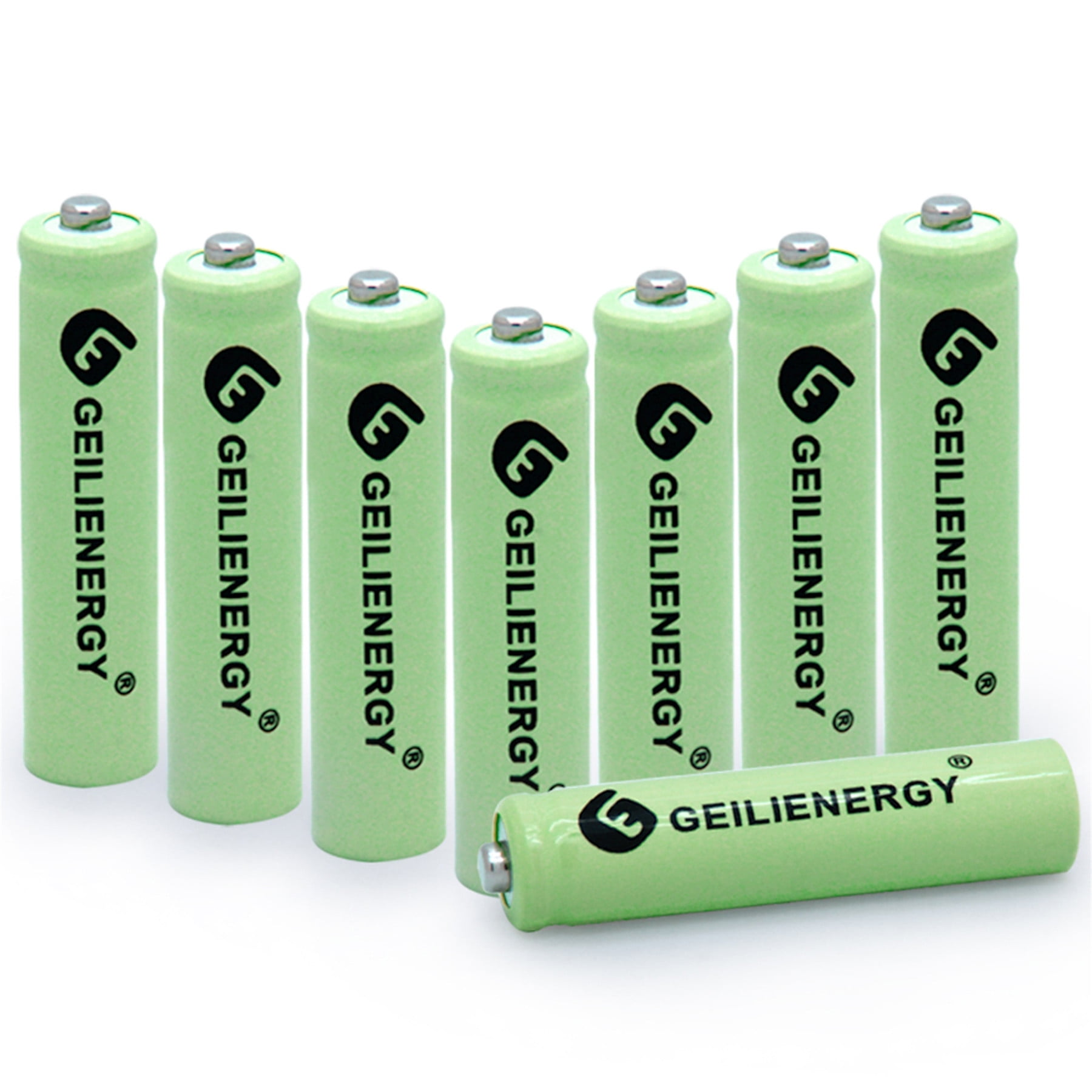 AAA Rechargeable Batteries (8 Pack) 600mAh Pre-Charged 1.2V Long ...