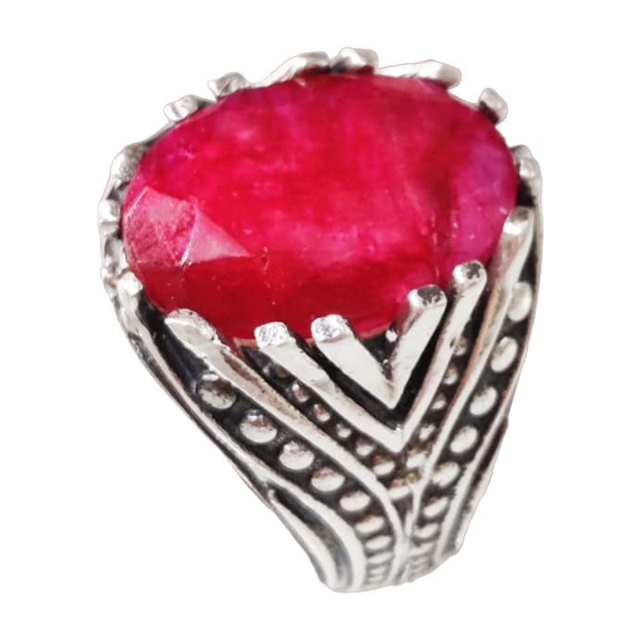 AAA Ruby Corundum Mens Ring, Natural Ruby Corundum Ring, July Ring ...