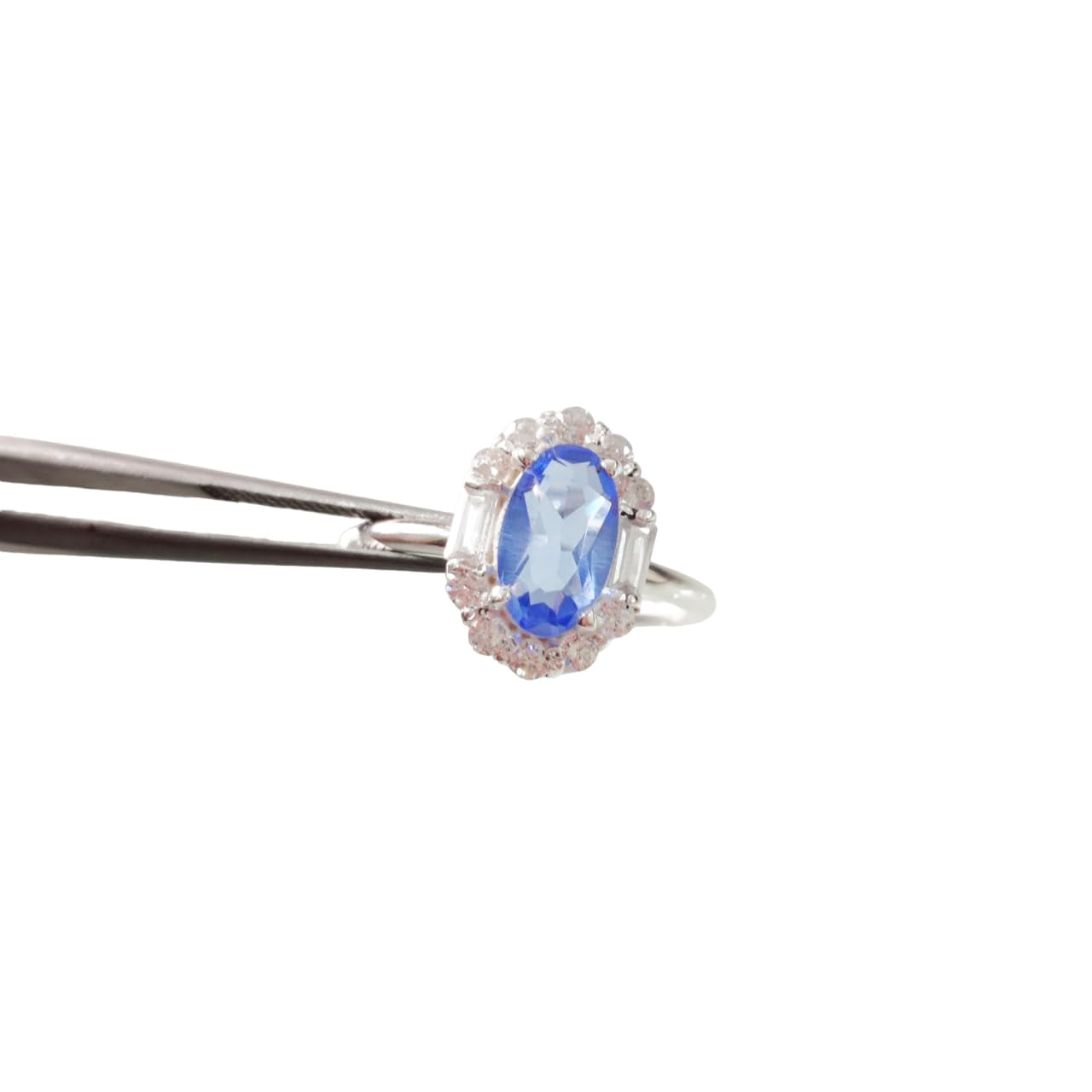 AAA Tanzanite Ring, 925 Sterling Silver, CZ Ring, Womens Ring, Natural ...