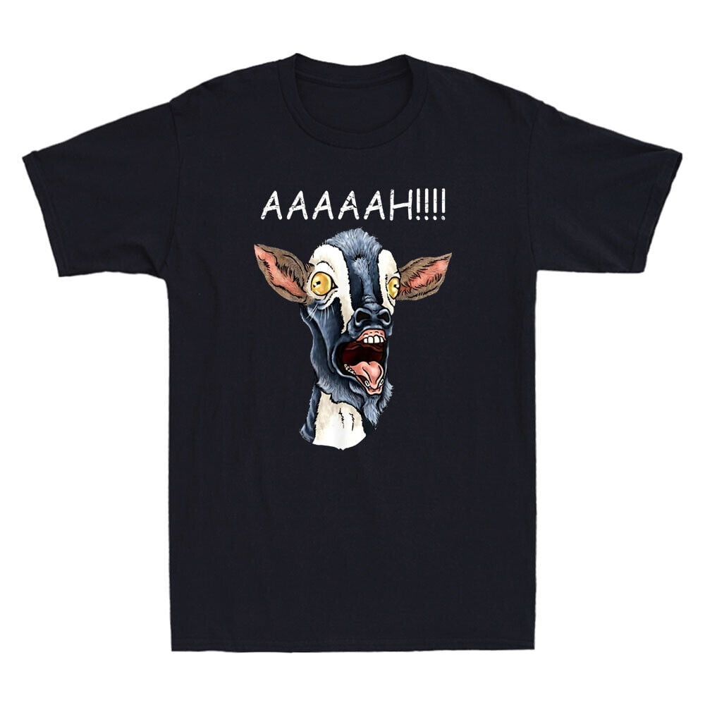 AAAH! Funny Screaming Goat Humor Meme Goat Lover Gift Men's Short ...