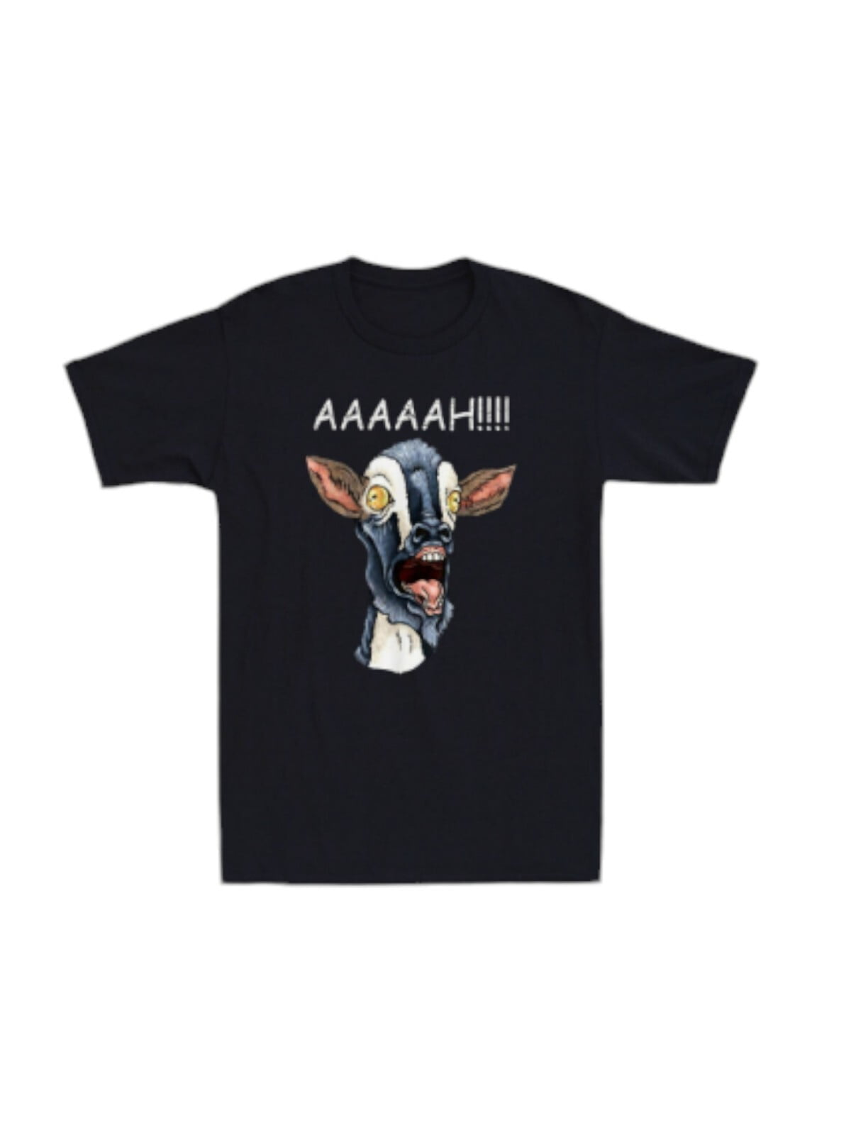 AAAH! Funny Screaming Goat Mens T-shirt Laugh Humor Meme Goat Lover ...