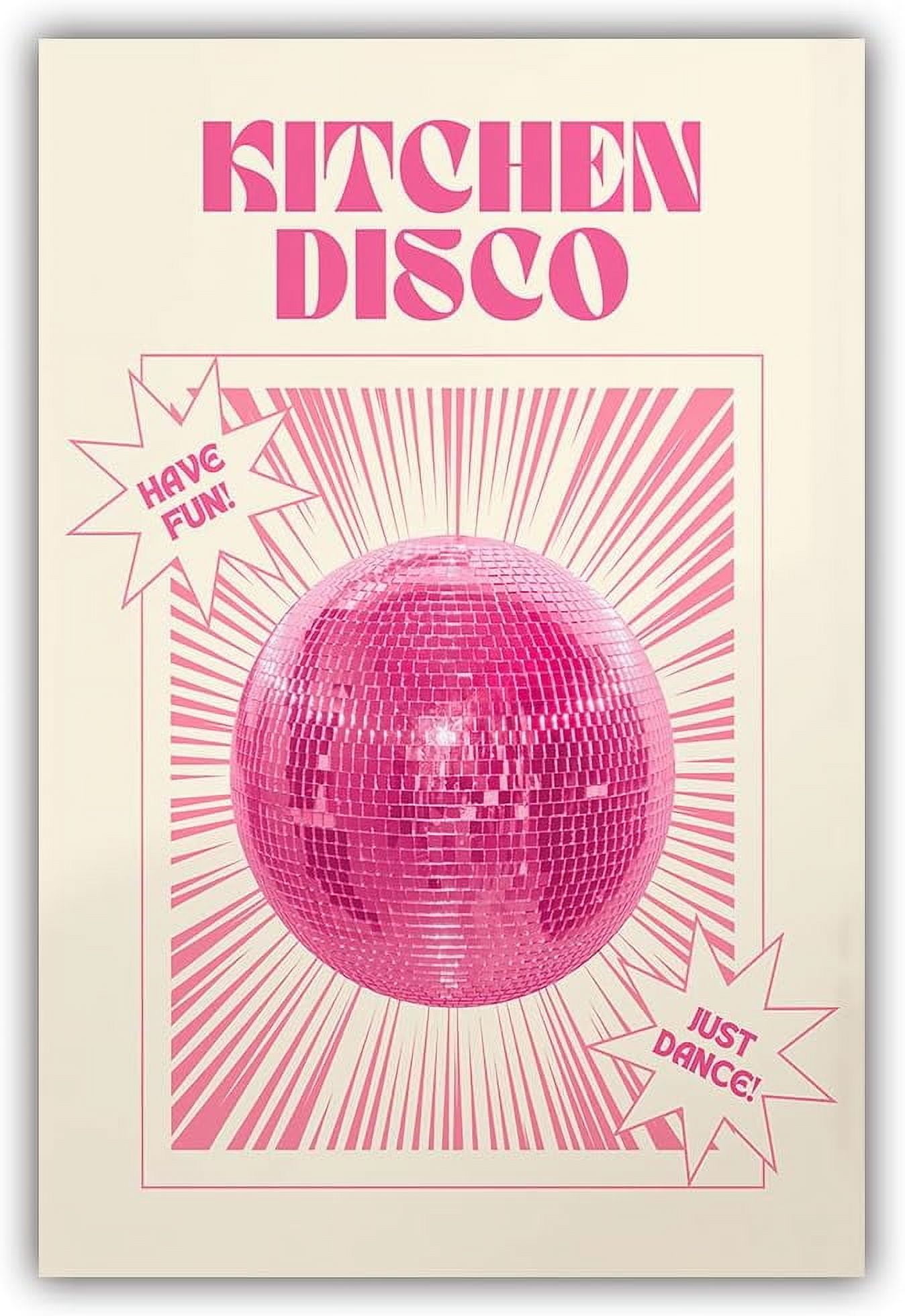 AABERIC 1970s Retro Disco Ball Fever Poster Y2K Funny Trendy Wall Art ...