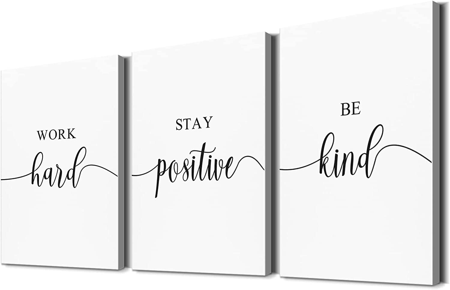 AABERIC 3 Piece Inspirational Wall Art Motivational Poster Positive ...