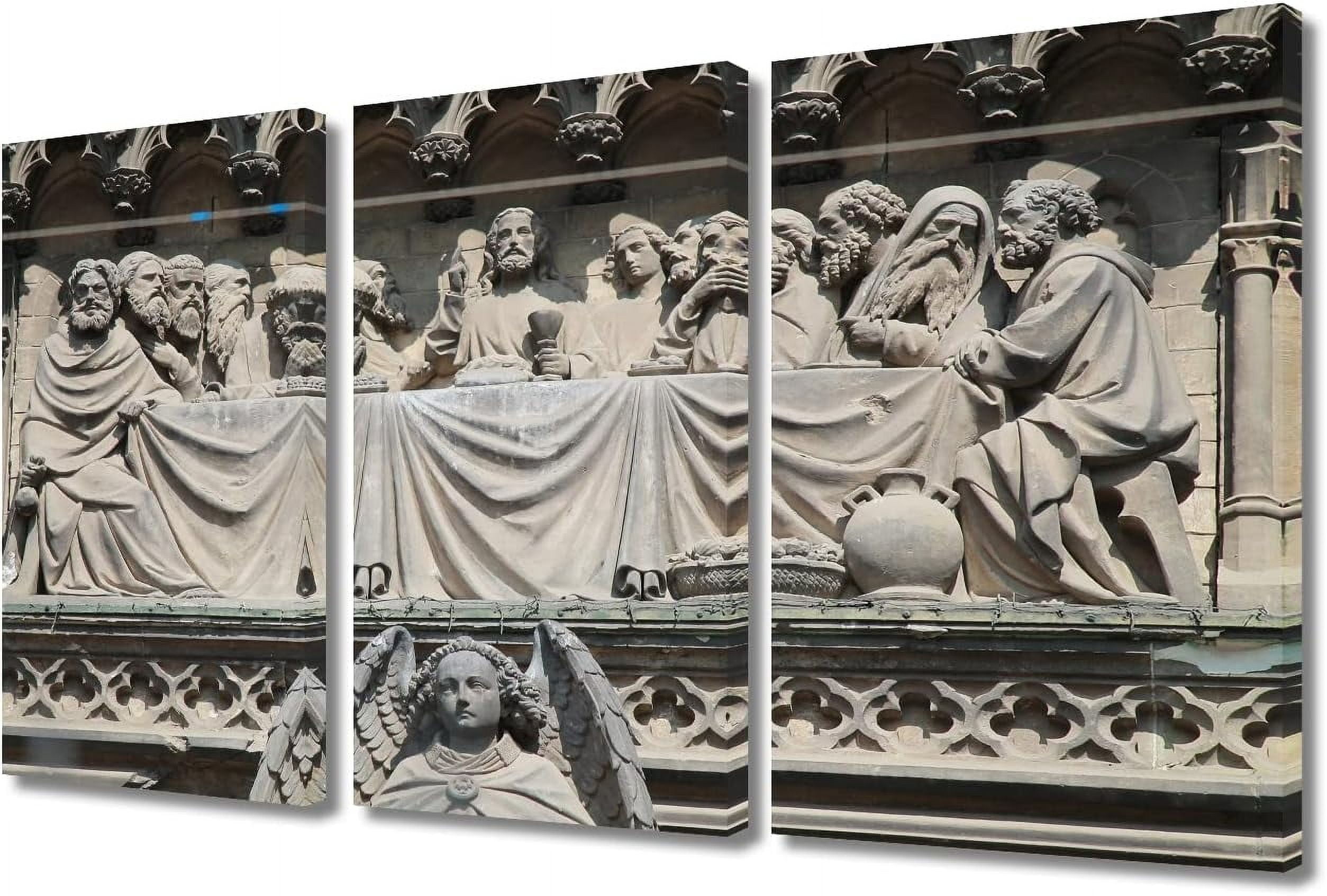 AABERIC 3 Pieces Jesus Christ Monument Bathroom Decor Wall Art Jesus ...