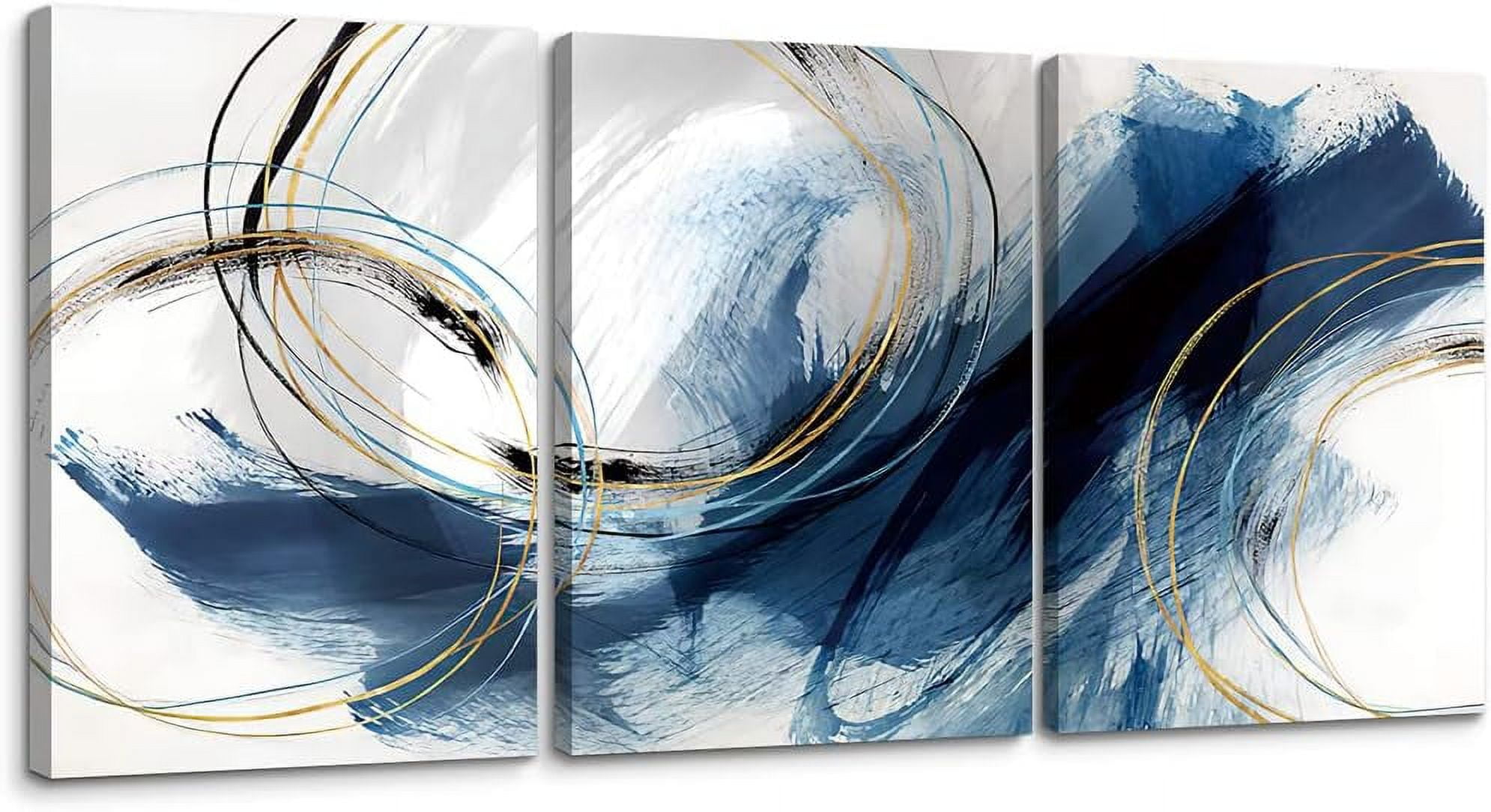 AABERIC Abstract Canvas Wall Art Set of 3 Modern Minimalism Art ...