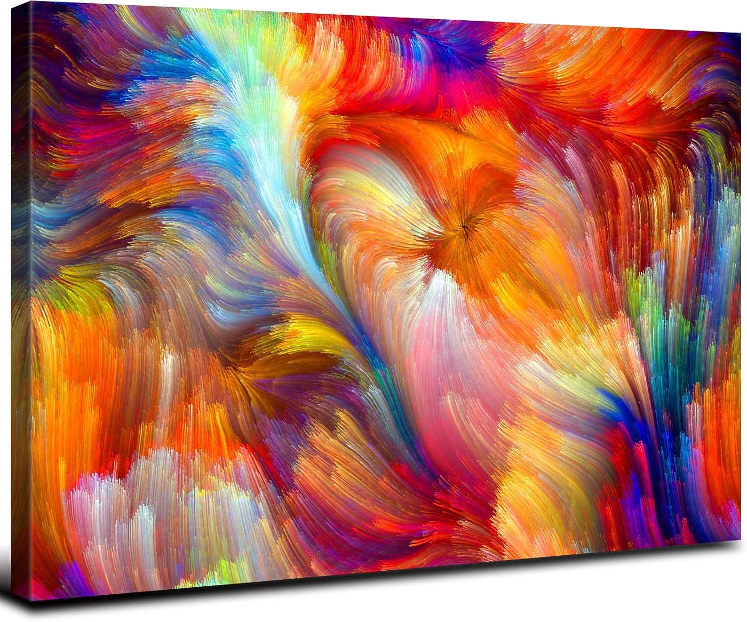 AABERIC Abstract Colorful Canvas Wall Art Colorful Splash Colors ...