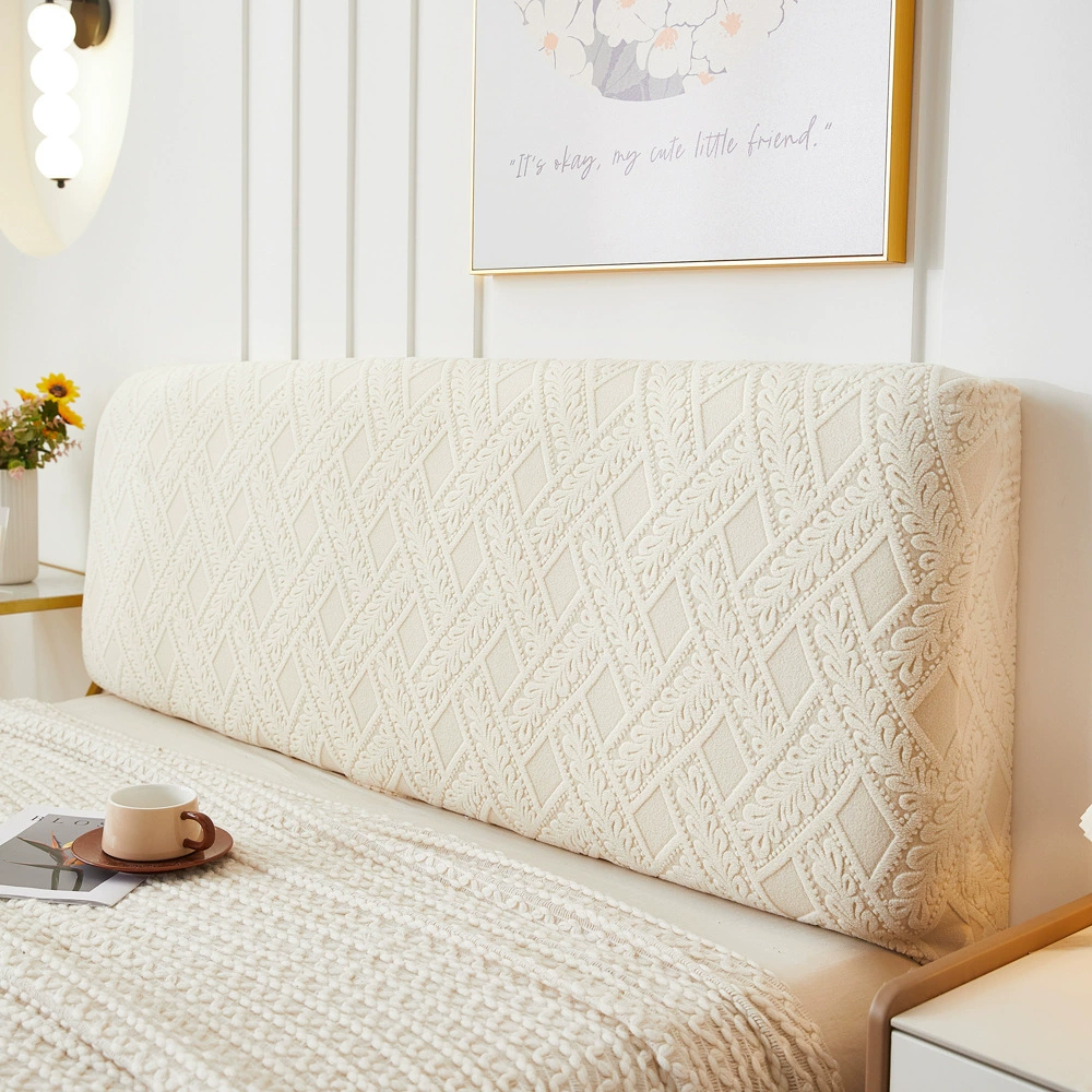 XUELC Jacquard Headboard Slipcover, Stretchable Fabric Headboard Cover ...