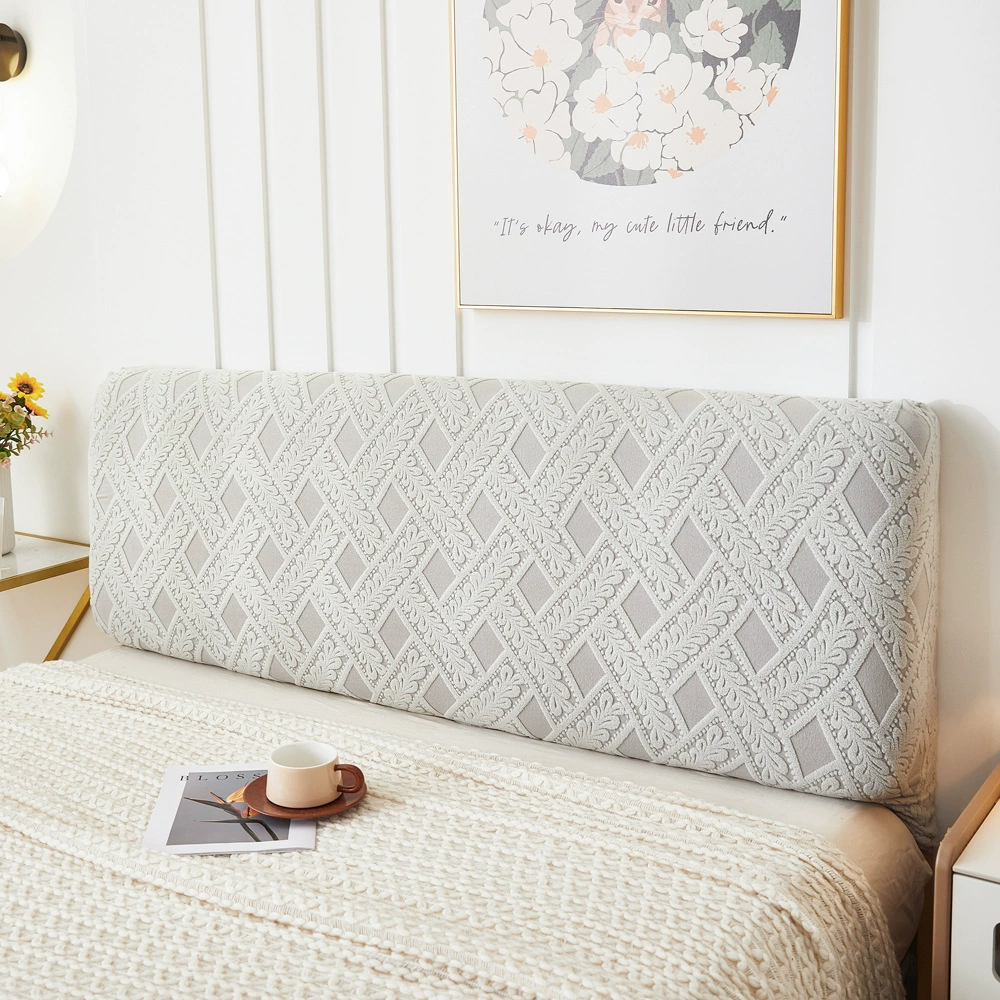 XUELC Jacquard Headboard Slipcover, Stretchable Fabric Headboard Cover ...