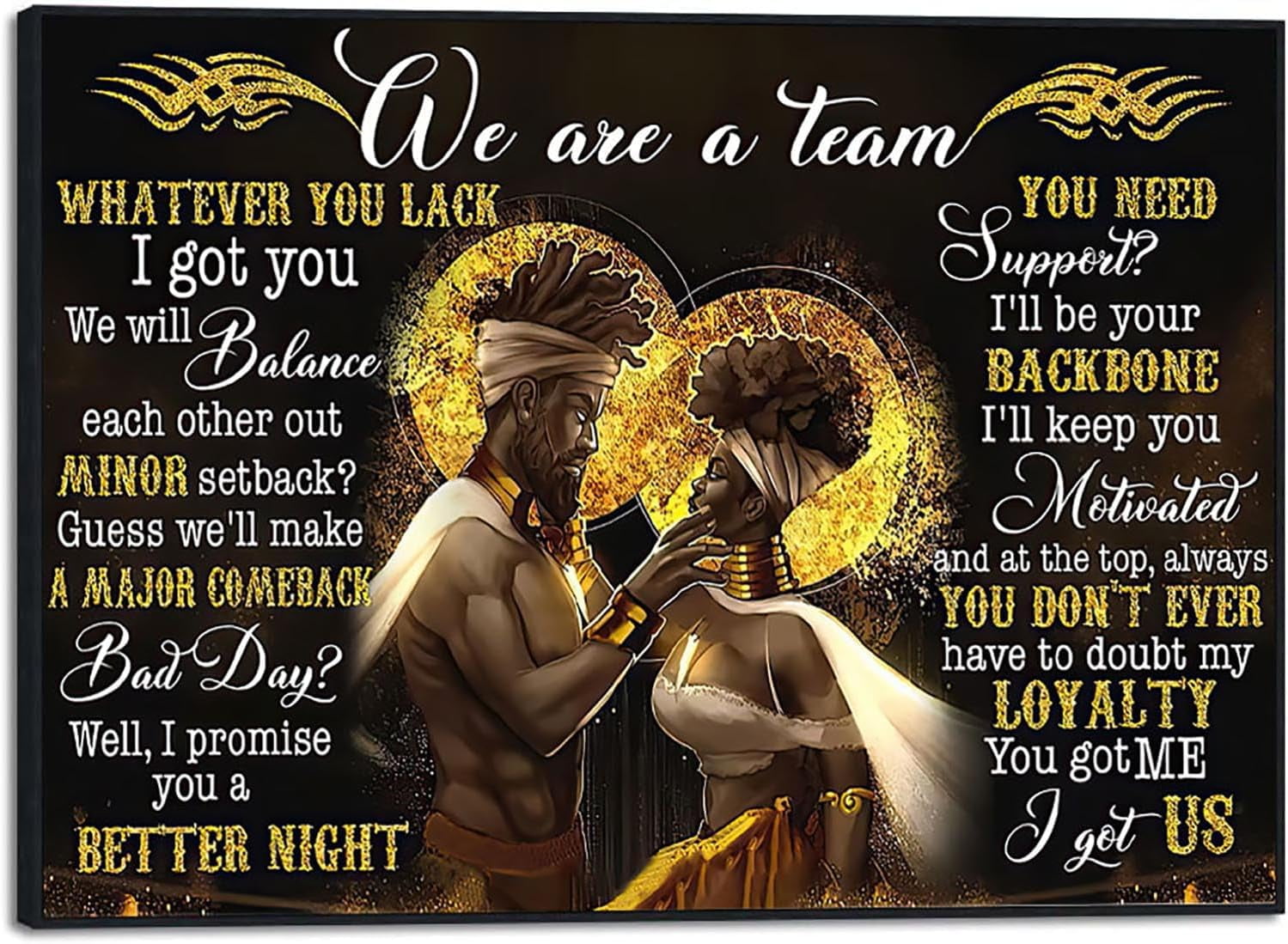 AABERIC African American Wall Art Fashion Black Women Wall Art Color Black Graffiti Wall Art ...