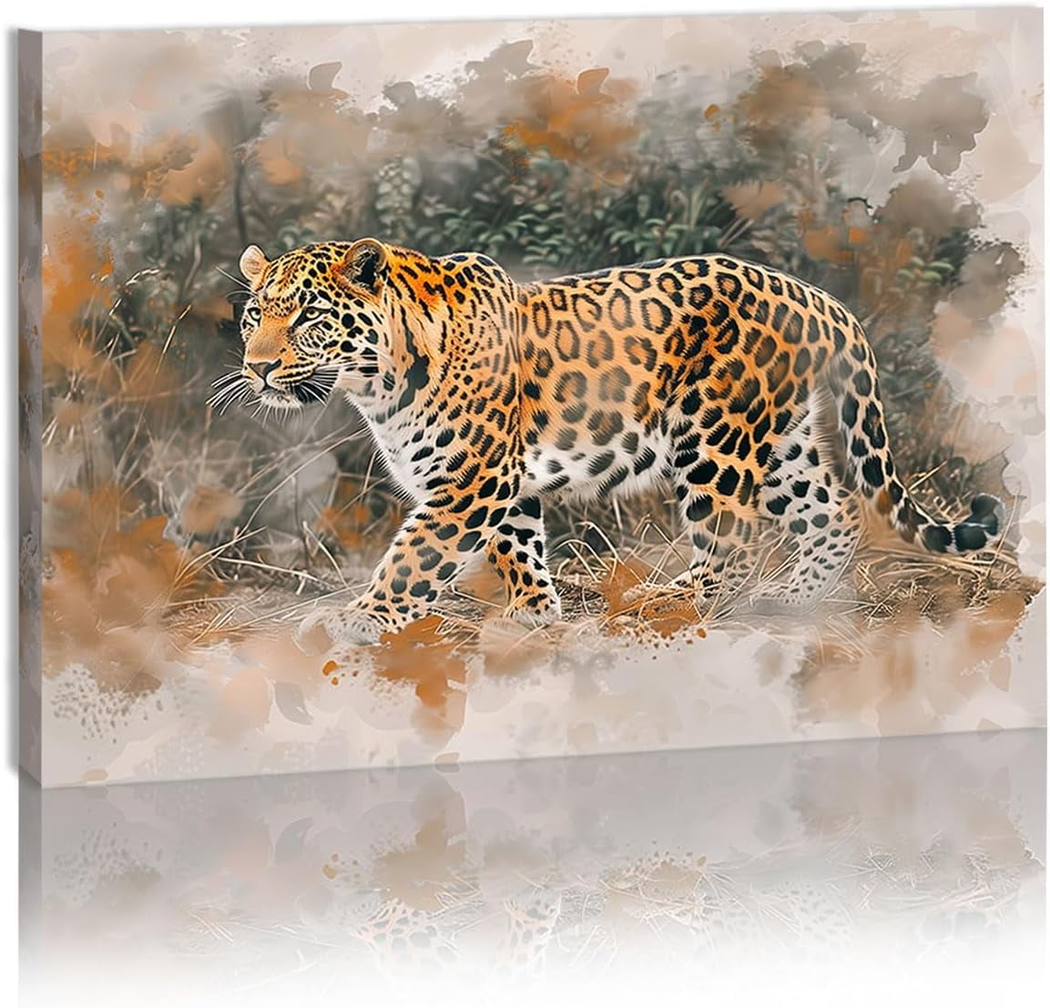 AABERIC African Animal Leopard Canvas Print Wall Art Cheetah Pictures ...