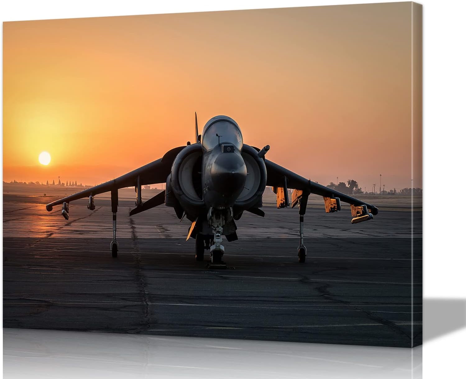 AABERIC Airplane Decor AV-8B Harrier II Fighter Aviation Wall Art Jets ...