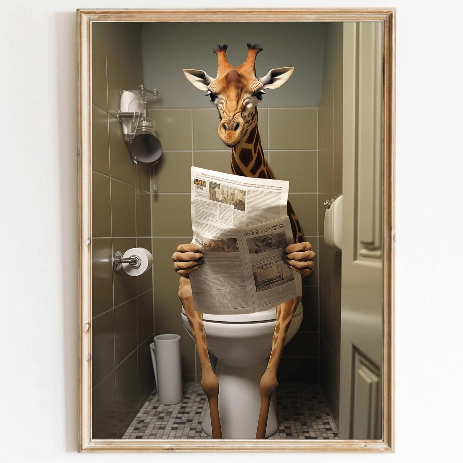 AABERIC Alpaca Prints Wall Art Llama Picture Animal Portraits Wall ...