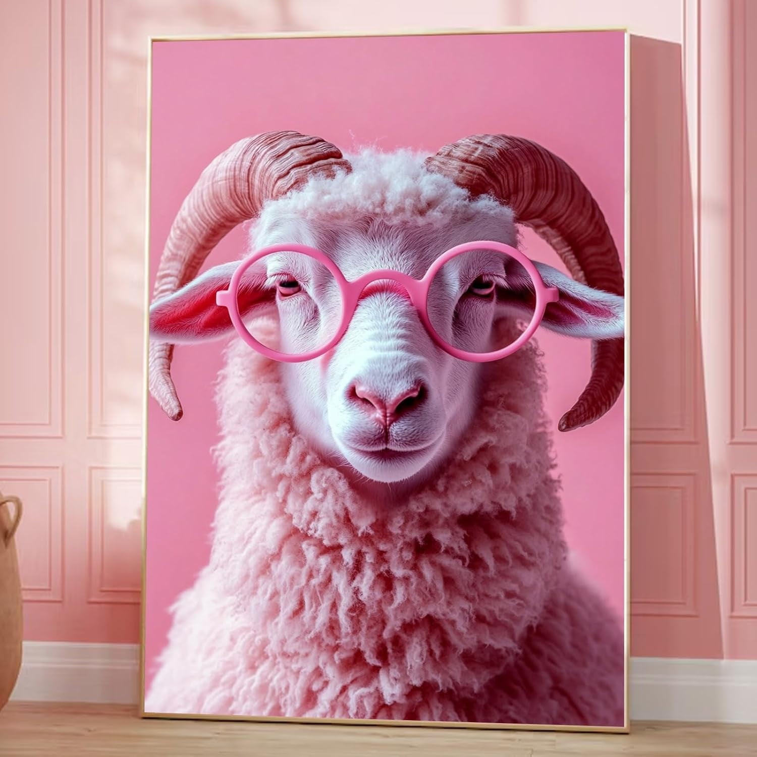 AABERIC Alpaca Prints Wall Art Llama Picture Animal Portraits Wall ...