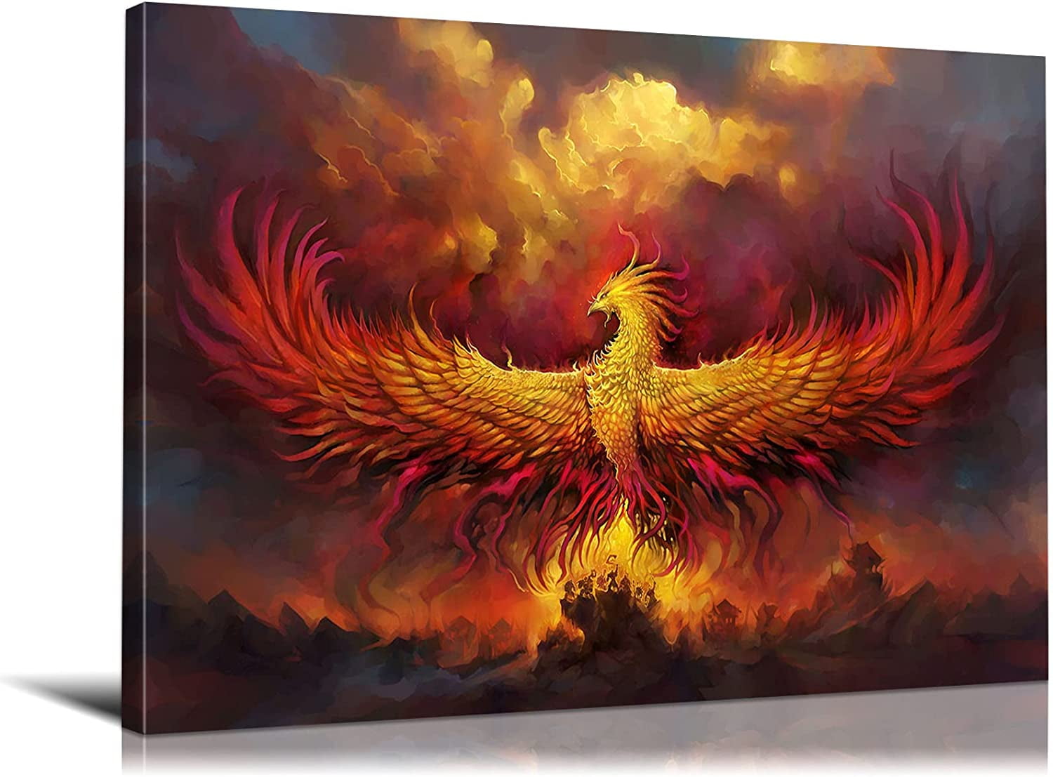 AABERIC Animal Wall Art Phoenix Bird Bird Decor Bird Wall Art Phoenix ...